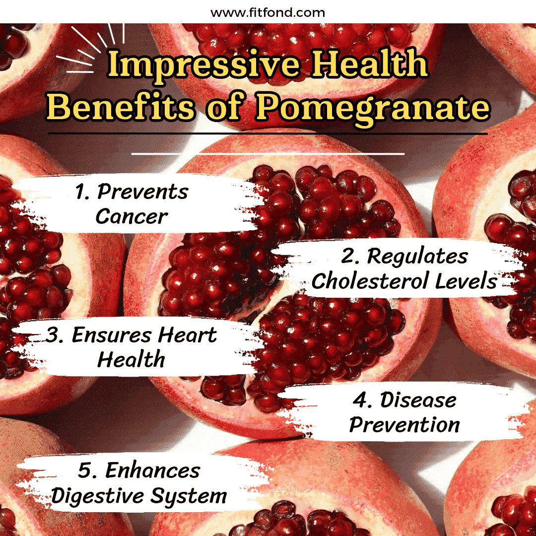 14 Impressive Health Benefits of Pomegranate - FITFOND